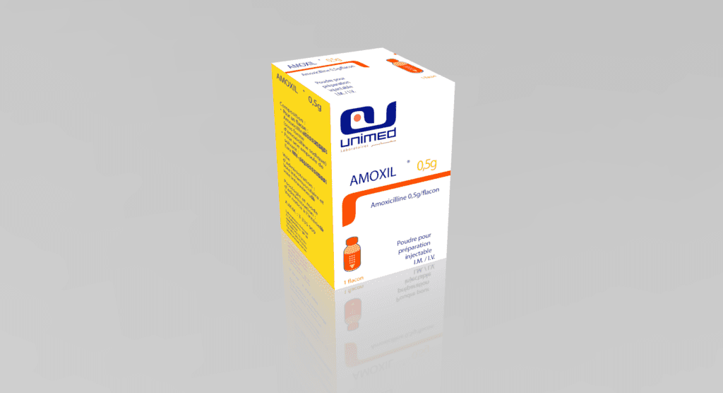 AMOXIL 0,5g IM IV B1 – UNIMED Laboratoires