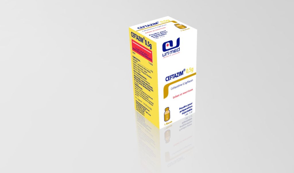 CEFTAZIM 0,5g B1 Algérie – UNIMED Laboratoires